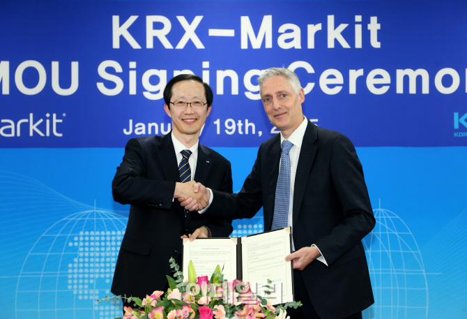 [포토]한국거래소-Markit 社와 MOU 체결-1