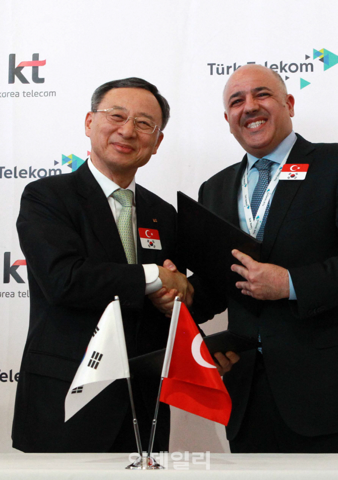 [포토]MWC,KT-터키 투르크텔레콤그룹 '5G MOU'체결