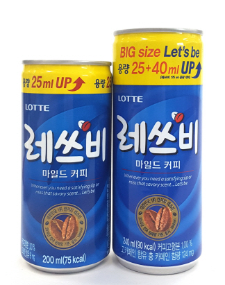 ‘캔커피도 커졌다’..GS25, ‘레쓰비마일드’ 240ml 출시
