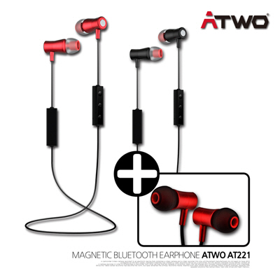 에이투, 마그네틱 무선 블루투스 이어폰 `AT221` 출시기념 1+1 이벤트