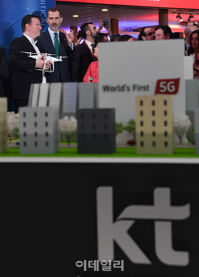 [포토]MWC 2018, 'kt부스 찾은 스페인 국왕'