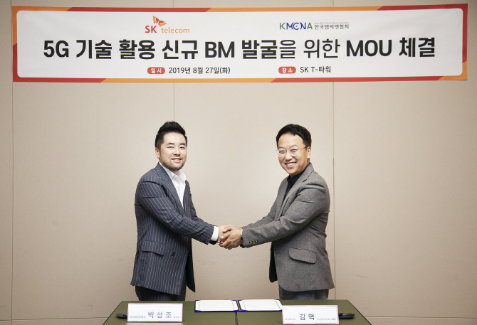 SKT 5G 기술, 중소 1인 미디어에 제공..한국엠씨엔협회와 MOU