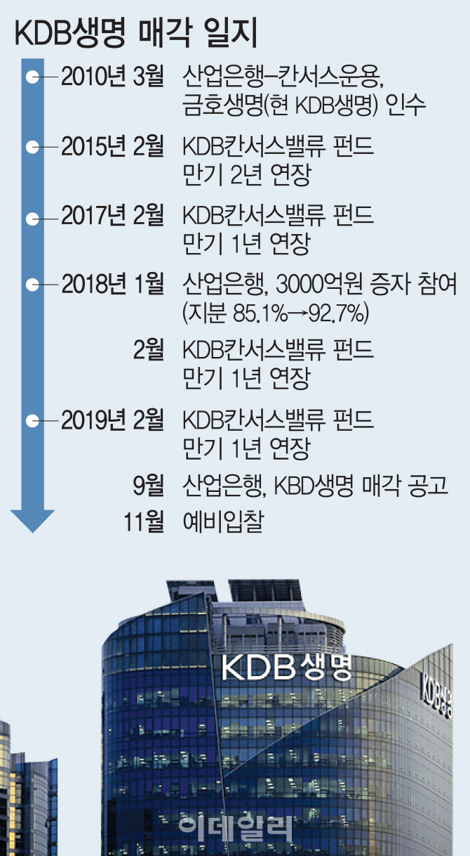 KDB생명 인수 10년 임박…"매각 위해 총력전"