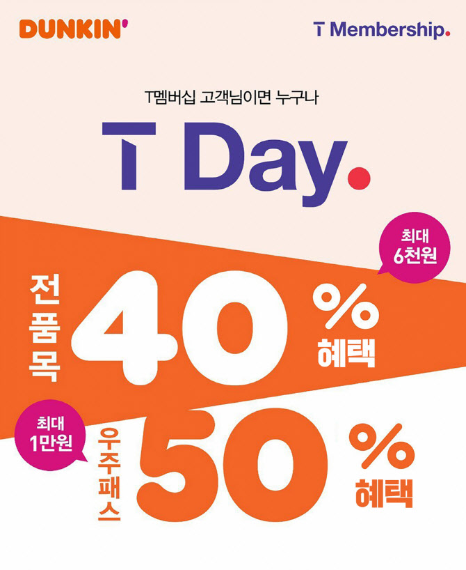 SPC 던킨, 'SKT T Day' 프로모션 실시