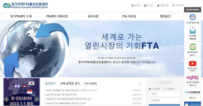 경기도 중기 'FTA 활용' 46.4%→60.1%로 13.7%p 증가